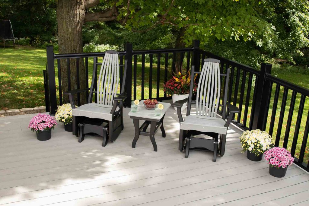 Outdoor Patio Gliders, Poly Lumber, Sunset Furniture