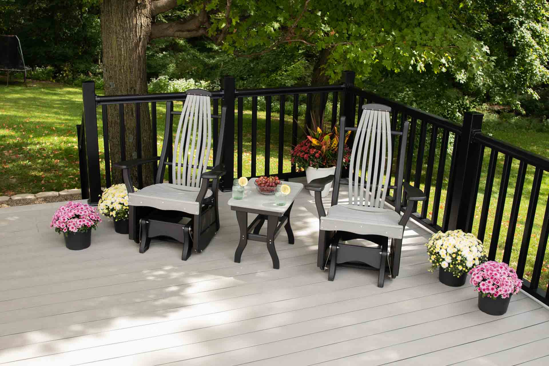 3 Piece Bentwood Glider Set Sunset Furniture Outdoor Patio Furniture