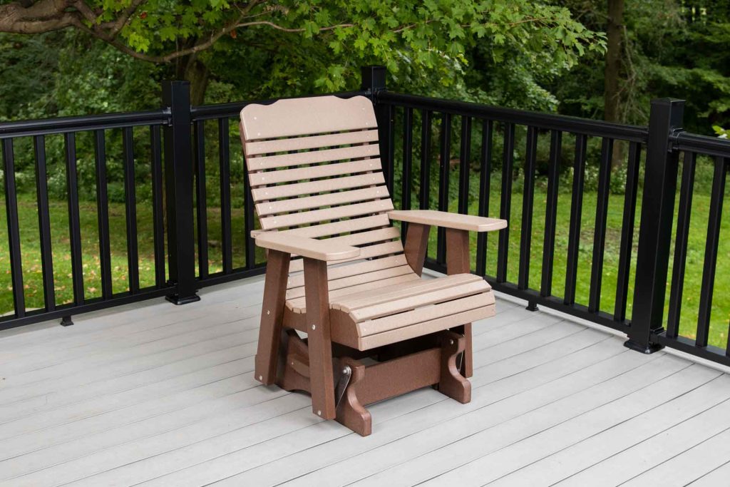 Outdoor Patio Gliders, Poly Lumber, Sunset Furniture