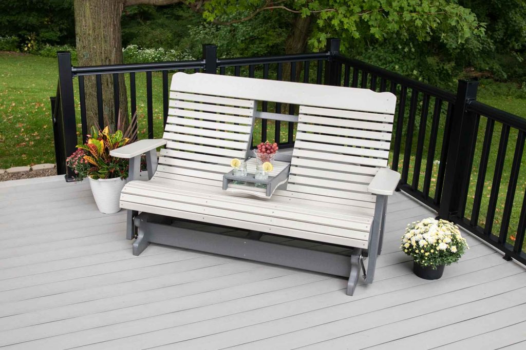 Outdoor Patio Gliders, Poly Lumber, Sunset Furniture